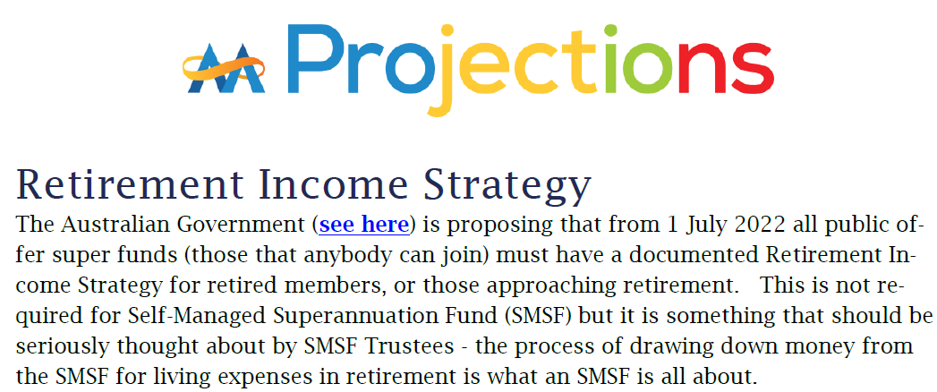 Retirement Income Strategy - how to - mProjections - super ...
